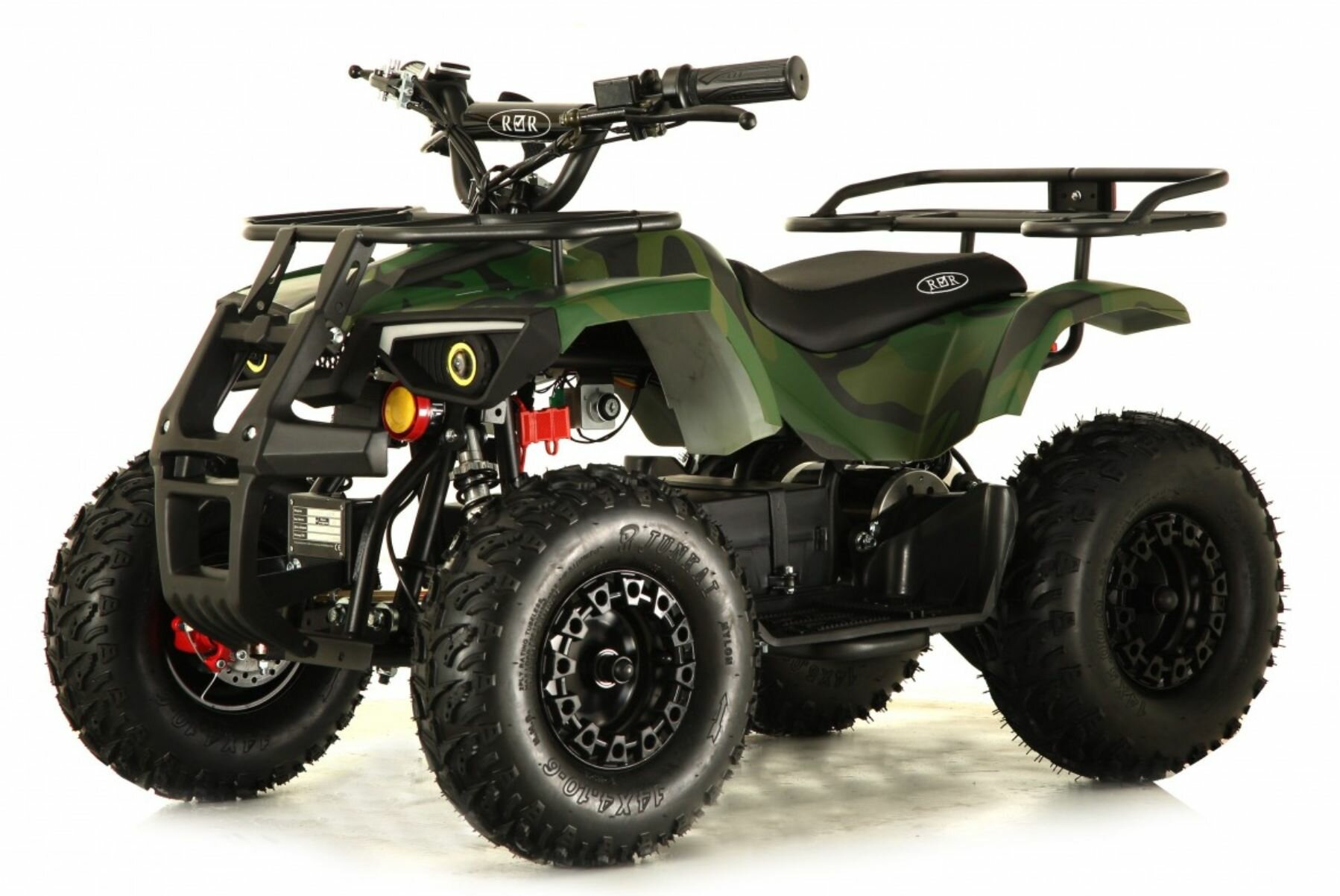 Детский электроквадроцикл RiverToys TIKI LUX зеленый камуфляж