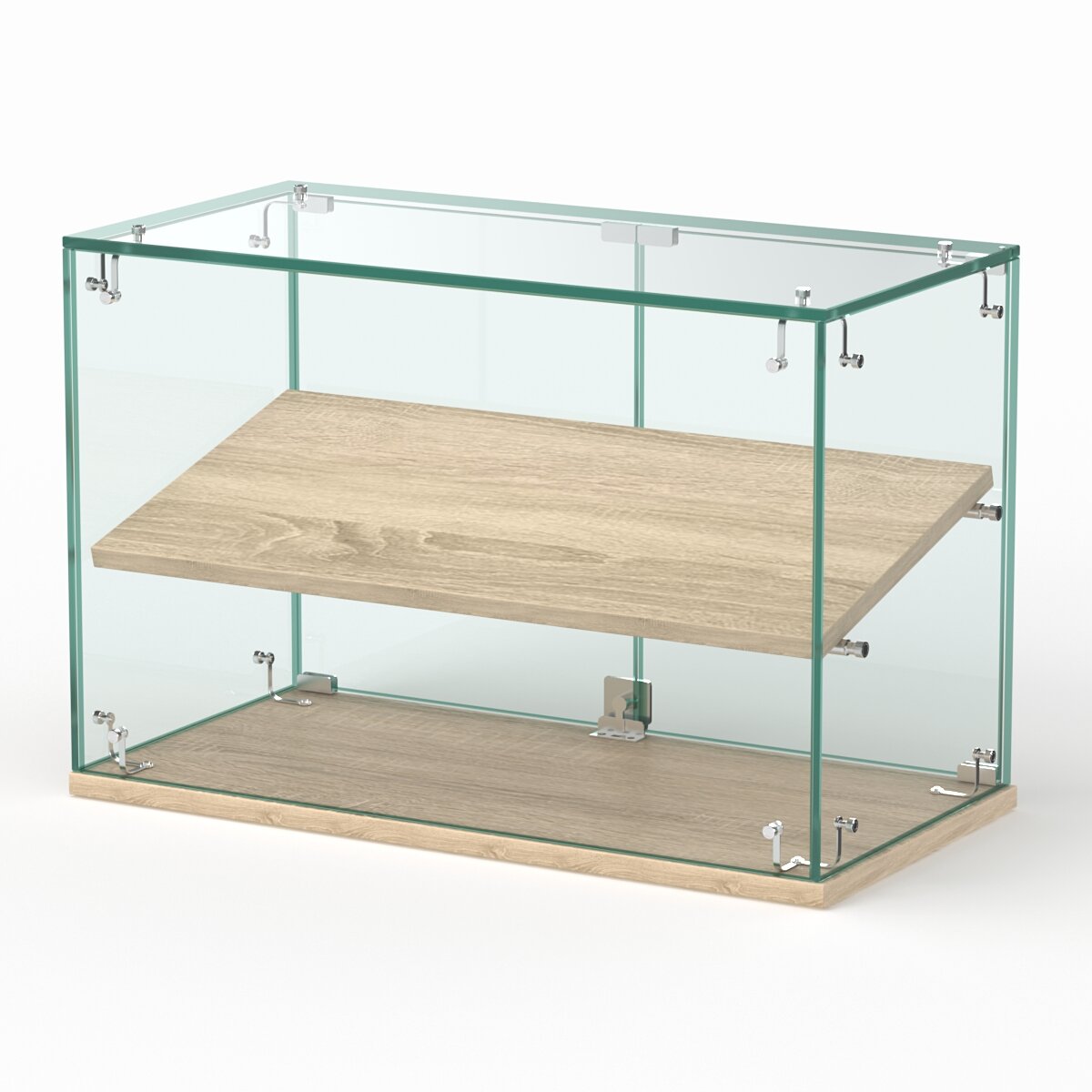 Витрина "сладость" №14-П для выпечки настольная пдсп, Дуб Сонома