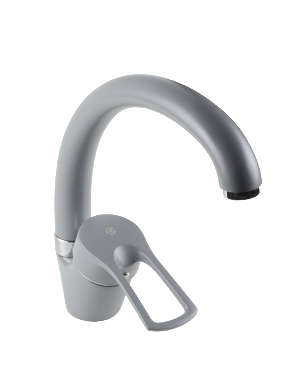 Смеситель Кухня SANTREK AQUA-1021 "PRESTIGE" (SAP-1021) шар. d-40 Макси, Серый