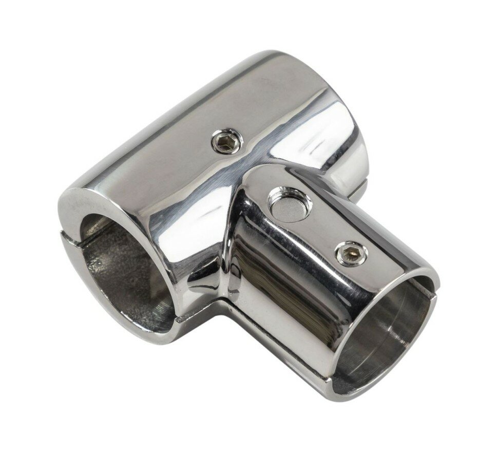 Тройник леера разборный, (25 мм), 90 град, Marine Rocket (Москва)