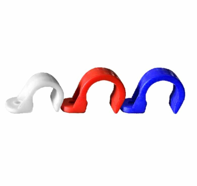 Скоба Fedast для труб диаметром 16 мм (красный , одностороняя, 200 шт/уп)