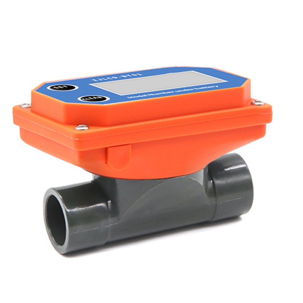 Цифровой турбинный расходомер, подходящий для орошения фермы и сада, с ЖК-дисплеем, для измерения расхода воды, бензина, керосина, метанола