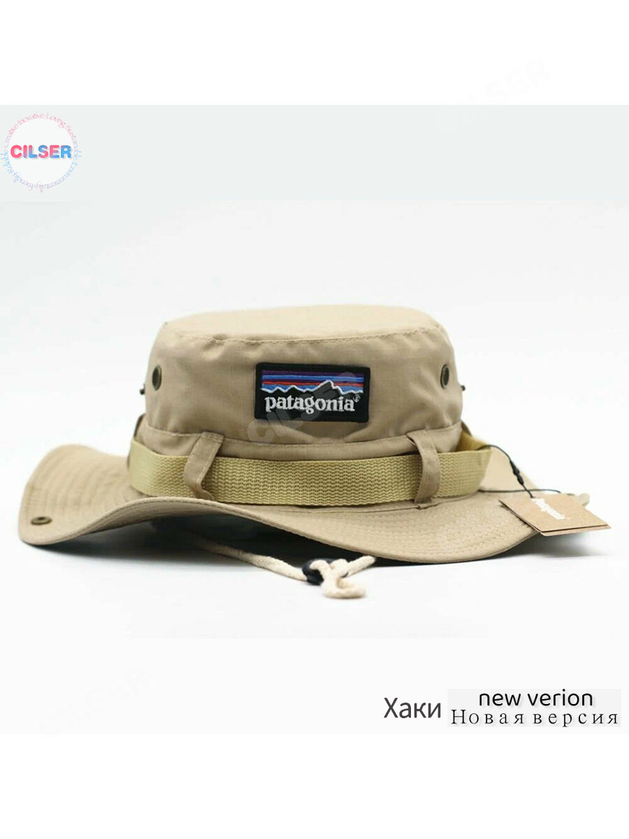 Панама для рыбалки и охоты patagoniaA, 100% хлопка, унисекс, водонепроницаемая, на любой сезон, Хаки