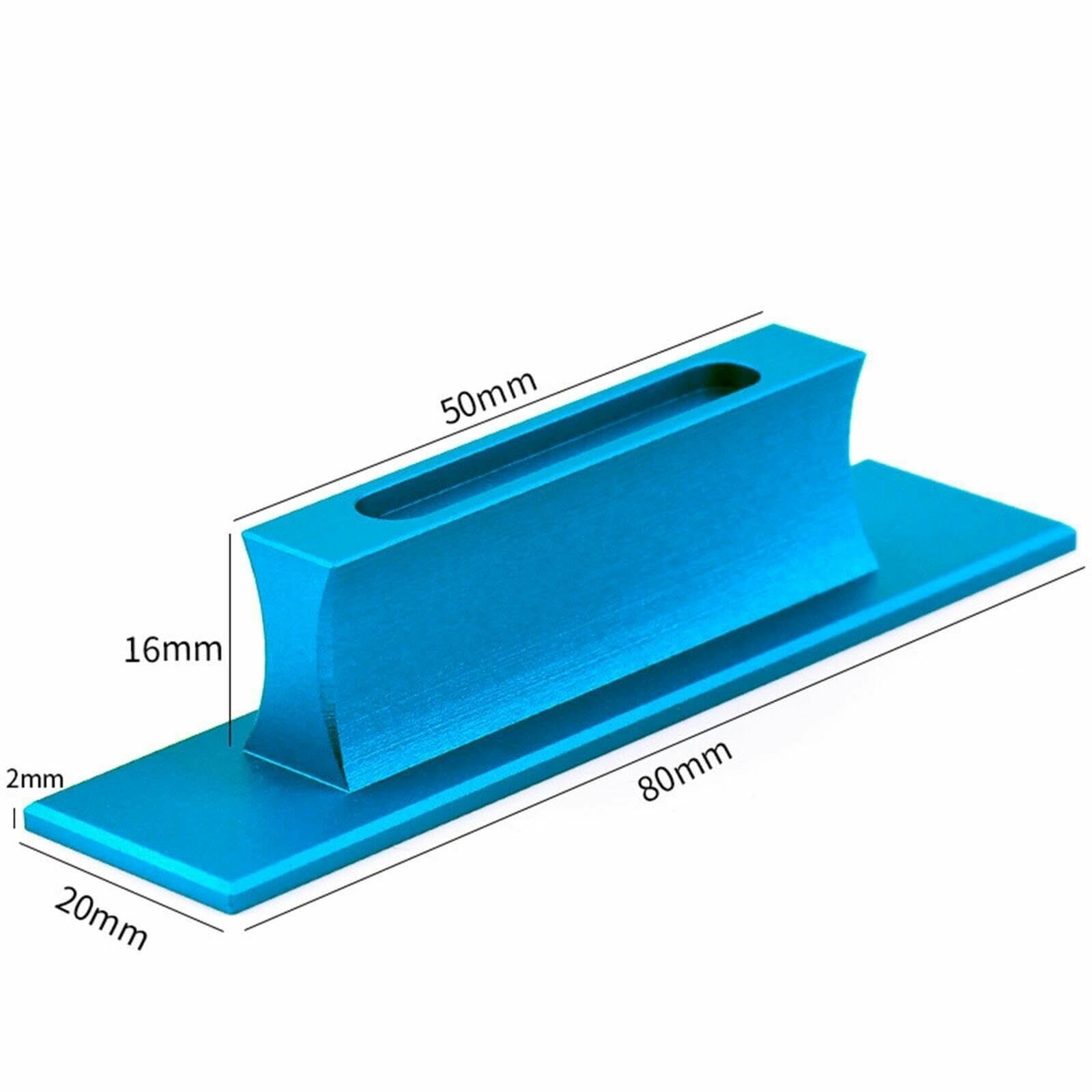 Полировочный блок Gundam, алюминиевый, эргономичный, синий, 8x2x1,6см