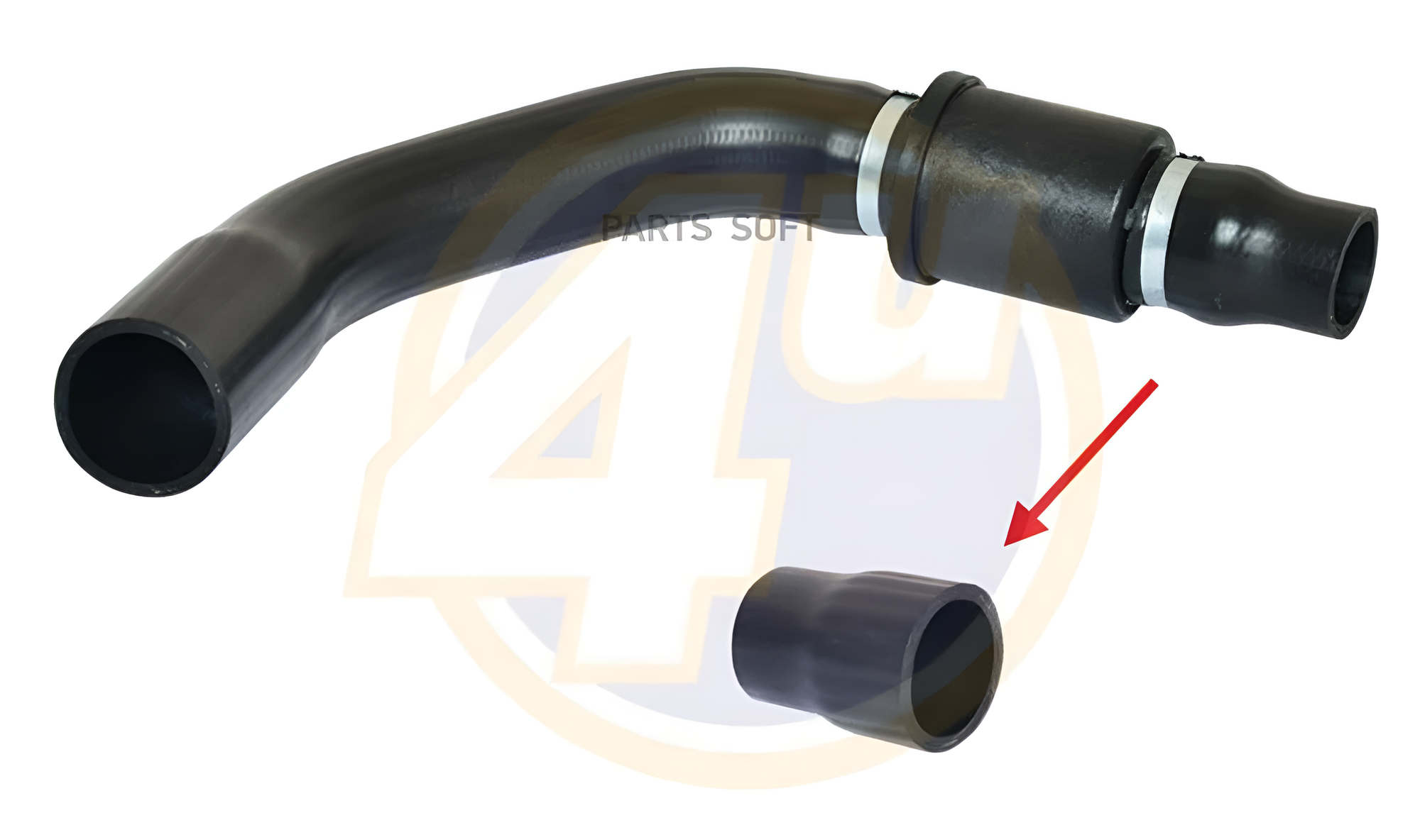 4UTH019659 4U Патрубок интеркулера FORD TRANSIT 2.2 TDCI 06-(без пласт. трубки) короткий