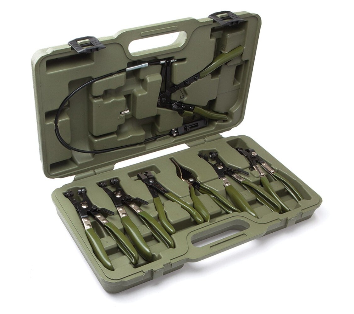 Набор клещей для работы со шлангами, 7 предметов, Дело Техники, 821970