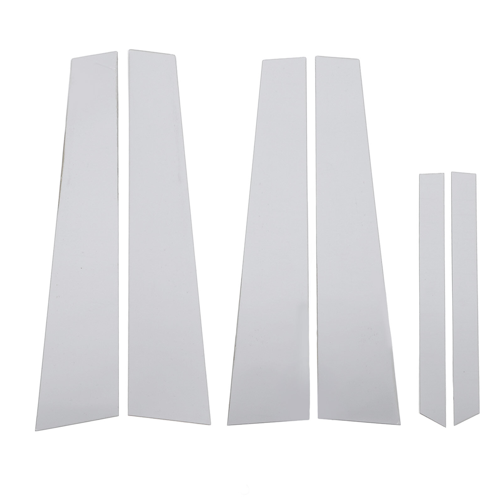 6 шт. накладок на стойки кузова, зеркальная хромированная отделка, влагостойкие, для замены дверных стекол для Mercedes-Benz S-Class W220 1998-2006 гг.