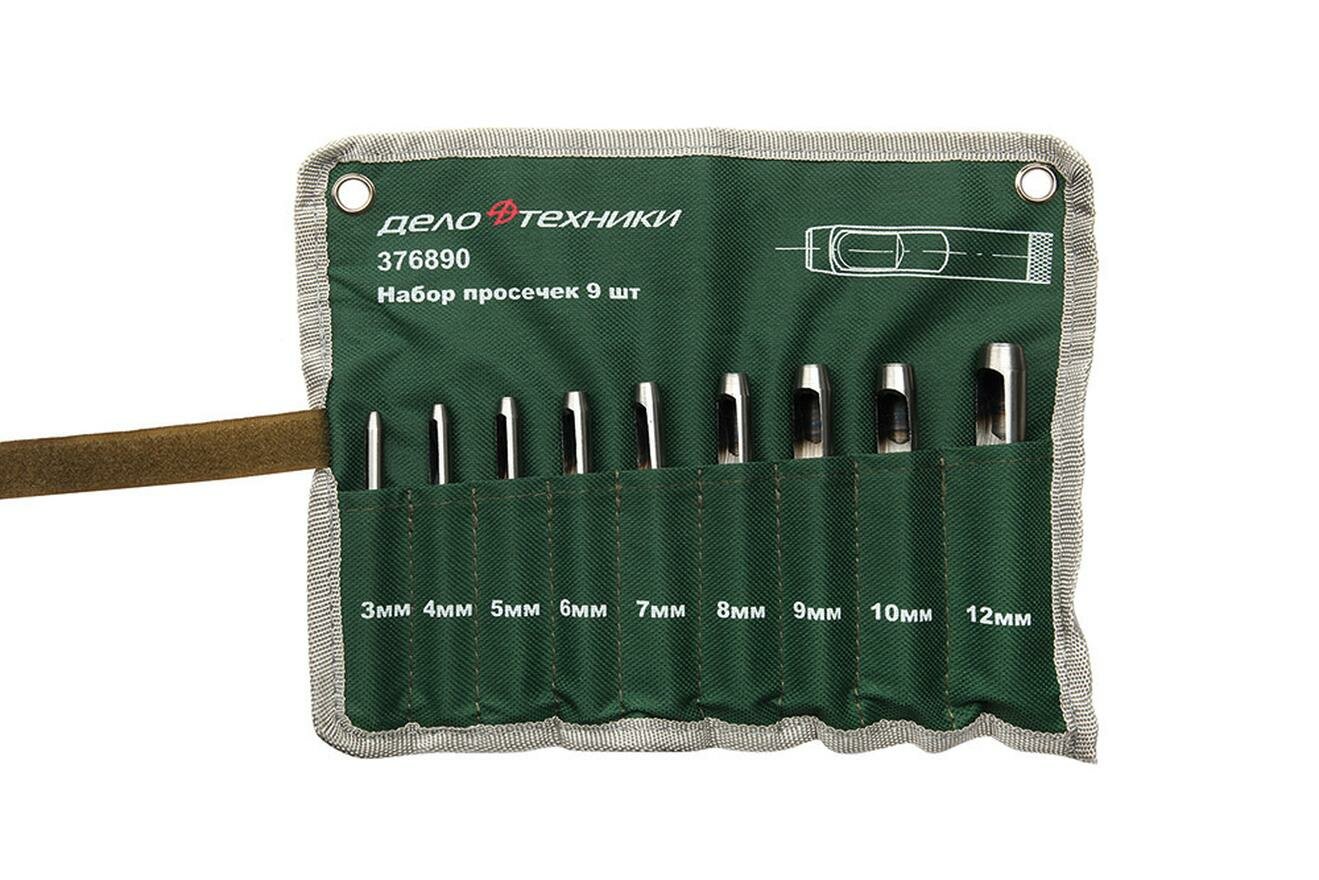 Набор просечек, 9 предметов, планшет тетрон, 376890 Дело техники