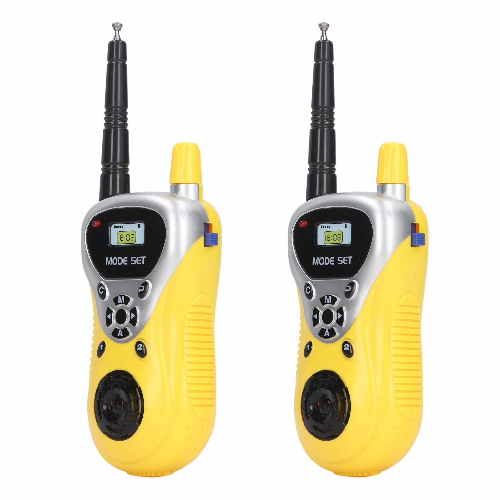 2 шт. Радио-игрушка с четким звуком для детей на открытом воздухе, интерактивная, портативная, жёлтая, размер 4x7x19 см