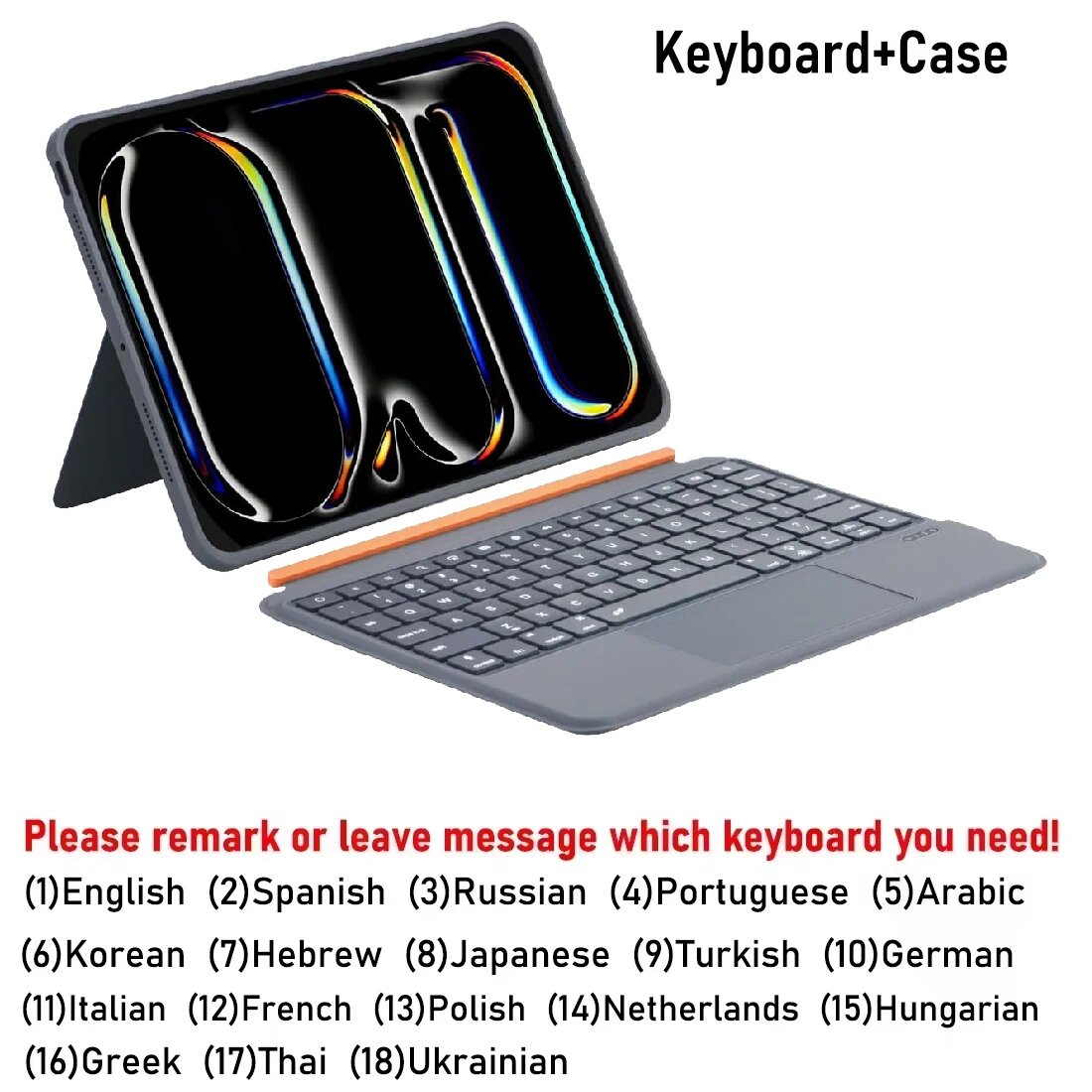 Чехол-клавиатура EWA для iPad Air 11 13 iPad10.2 7th 8th 9th, Keyboard Case
