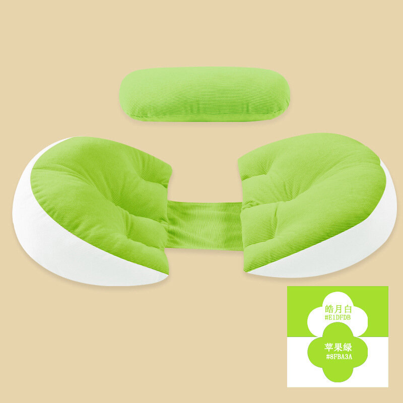 Подушка для беременных для сна на боку, подушка для поддержки живота, подушка для поясницы, средство для сна во время беременности, съемная и моющаяся, прямоугольная компрессионная подушка.