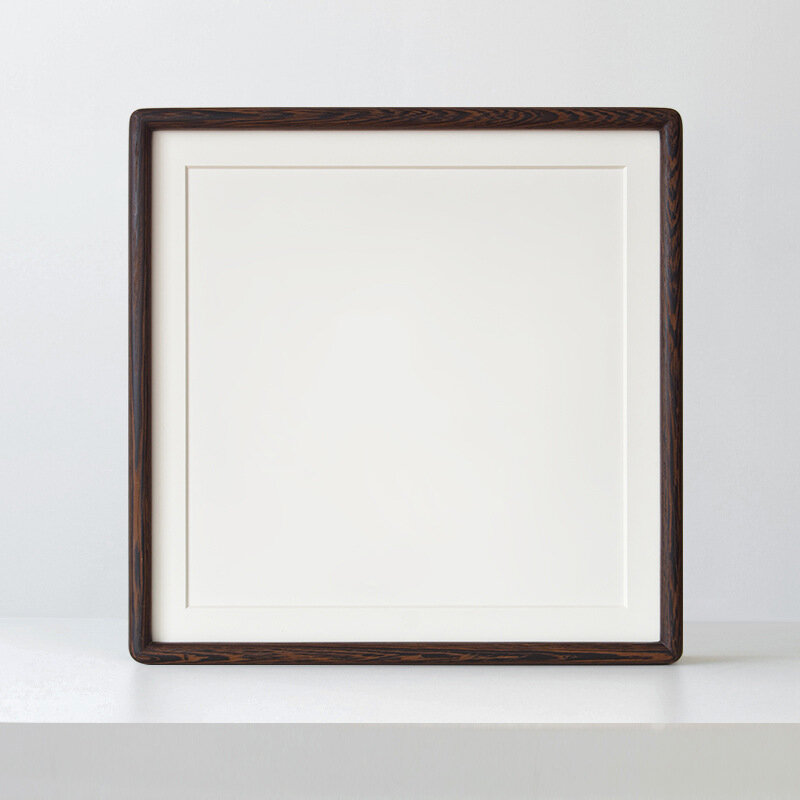 Рамка для картин из массива черного ореха, рамка в стиле D с китайской каллиграфией и живописью, ручная работа, рамка с пазами и шипами