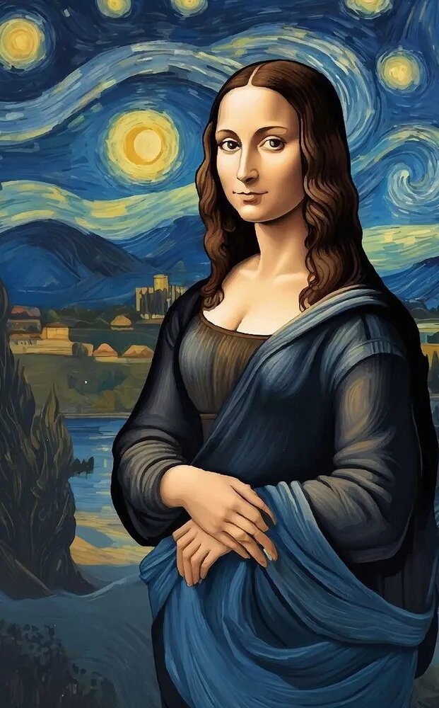 Алмазная Мозаика "Мона Лиза" 40х50 См Алмазная Вышивка / Картина Стразами Подарков / Украшения