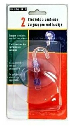 Присоски с крючком для подвешивания гирлянд 8 см 2 шт, Peha Magic