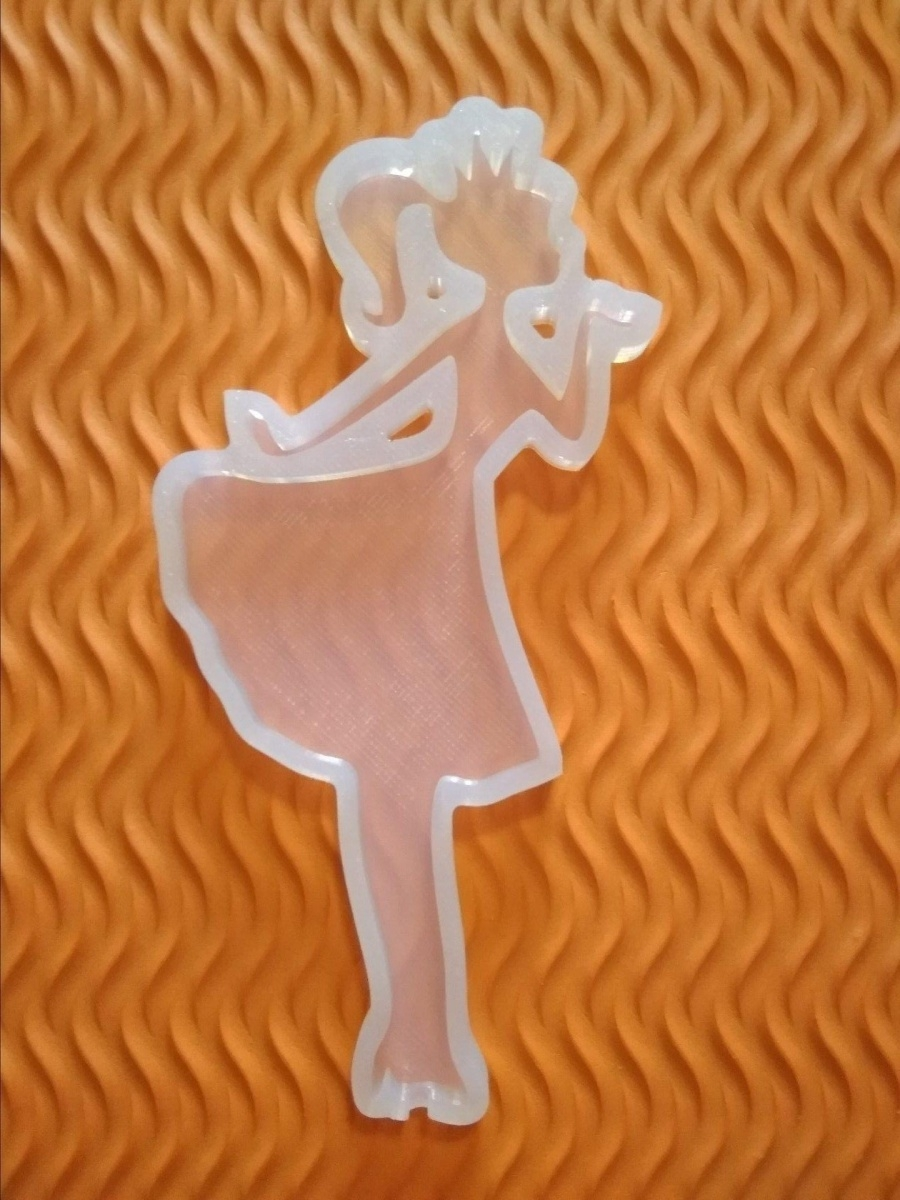 Молд для леденцов девушка-принцесса 15 см