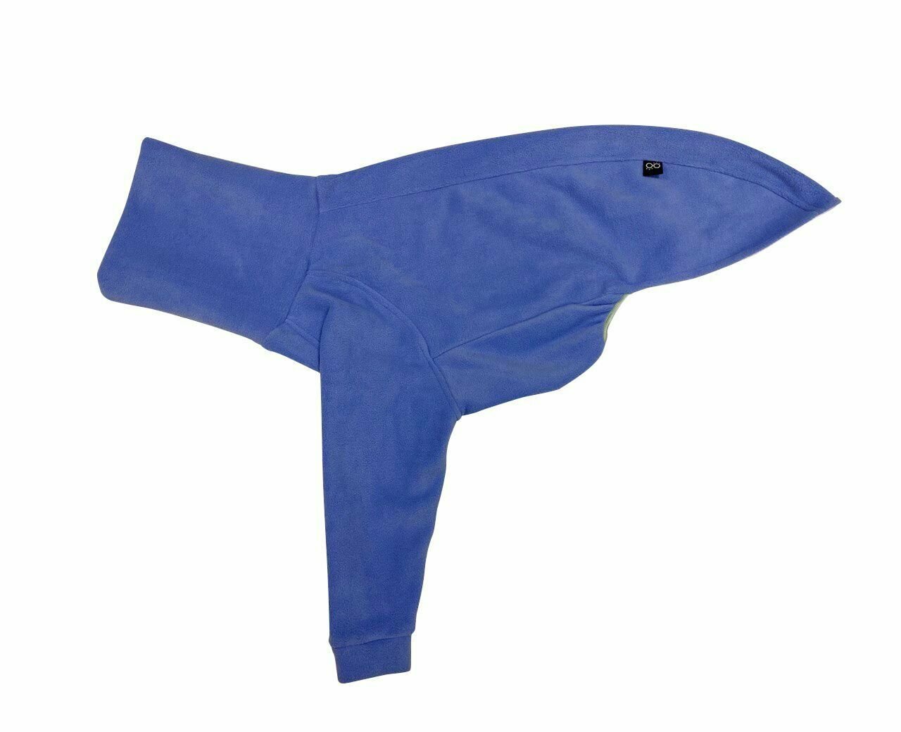 WOOFLER / Одежда для собак мелких и средних пород водолазка для уиппета из флиса, цвет голубой, размер S40