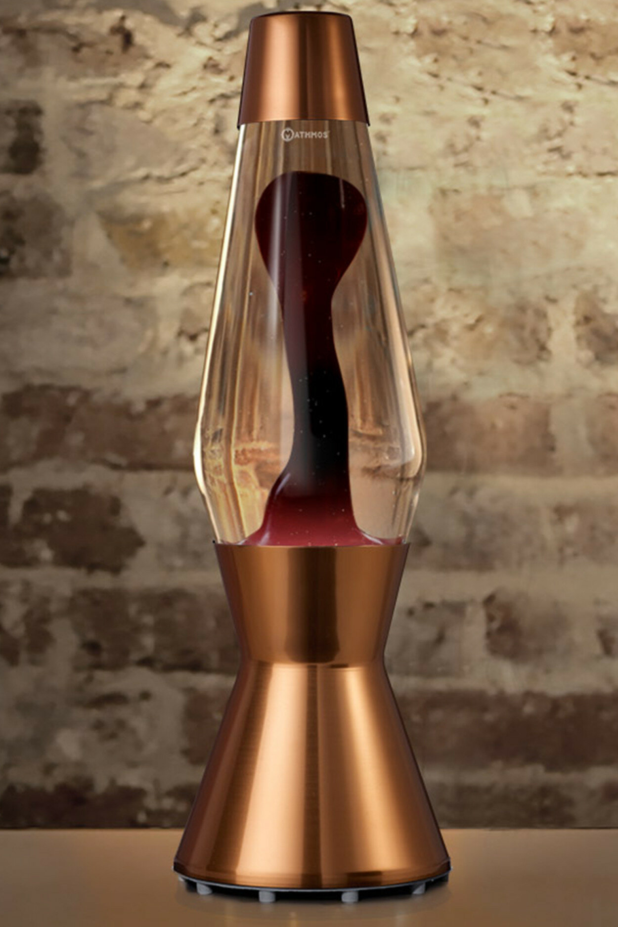 Лава-лампа Mathmos Astro Чёрная/Прозрачная Copper(Воск)
