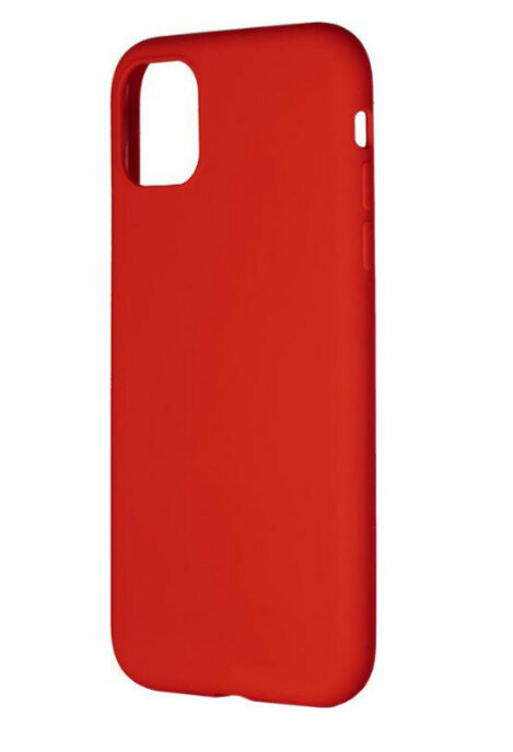 Чехол накладка для Apple iPhone 11 Pro Max Devia Nature Series Silicone Case красный силикон