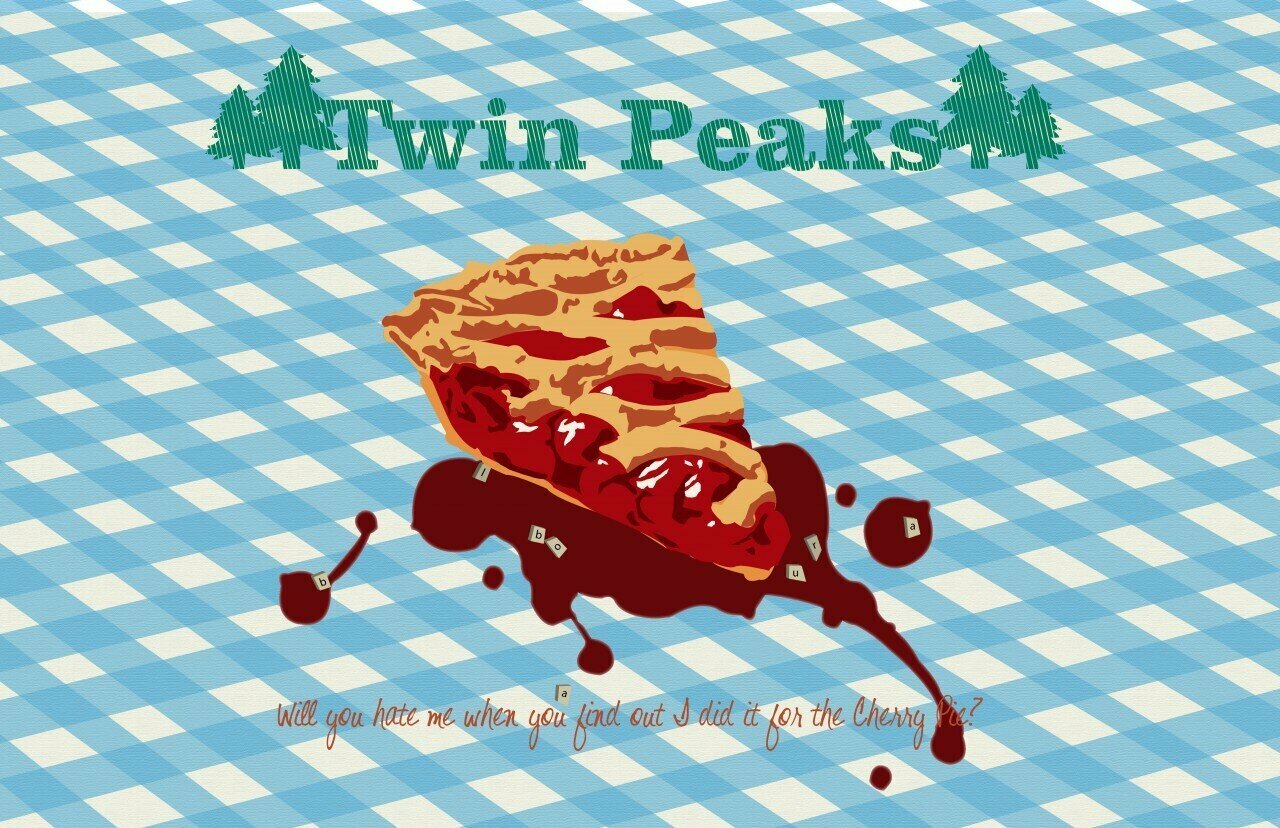 Плакат, постер Твин Пикс/Twin Peaks на бумаге, размер 21х30см
