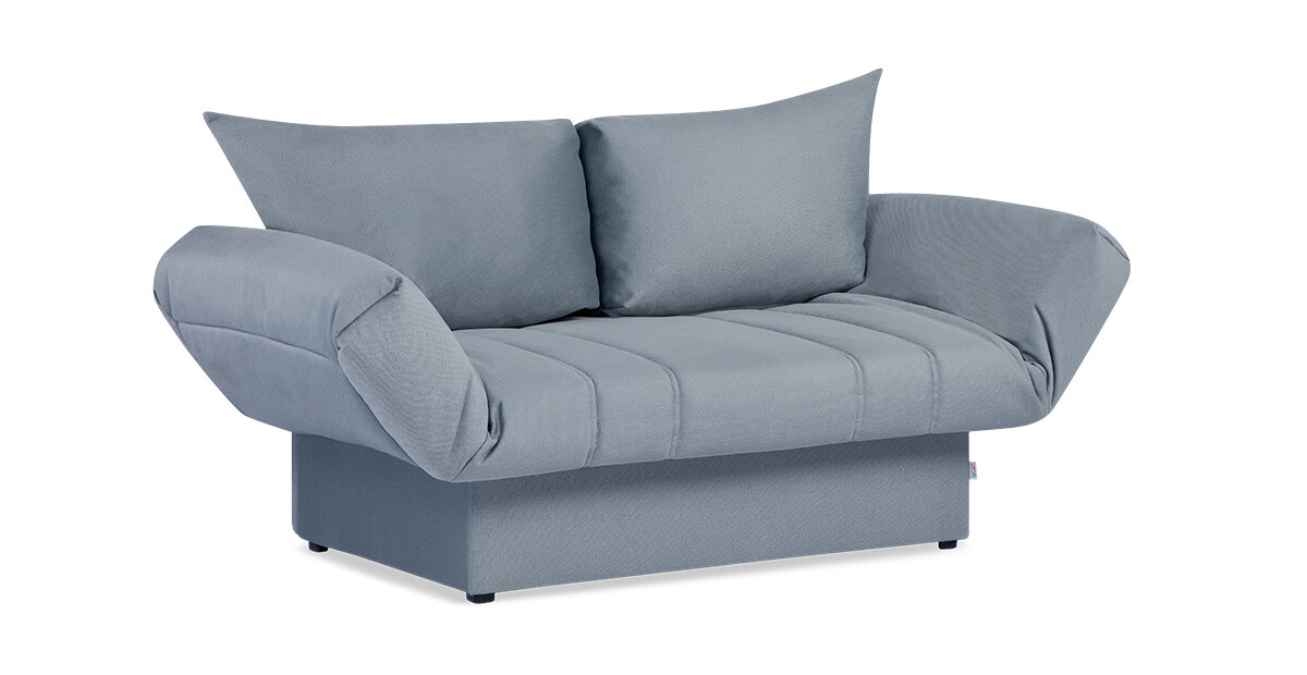 Прямой диван Цвет Диванов Кабуки 145 прямая Серо-синий