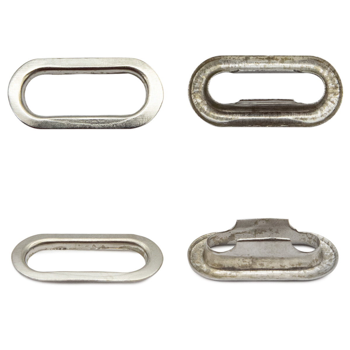 Люверсы для одежды и обуви овальные 15 мм, NEW STAR, металл (никель), 100 шт