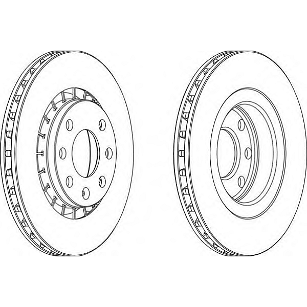 FERODO ddf206 (569001 / 569042 / 90250546) диск тормозной