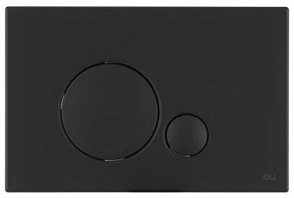 Кнопка смыва OLI Globe 152952 для инсталляции, черный