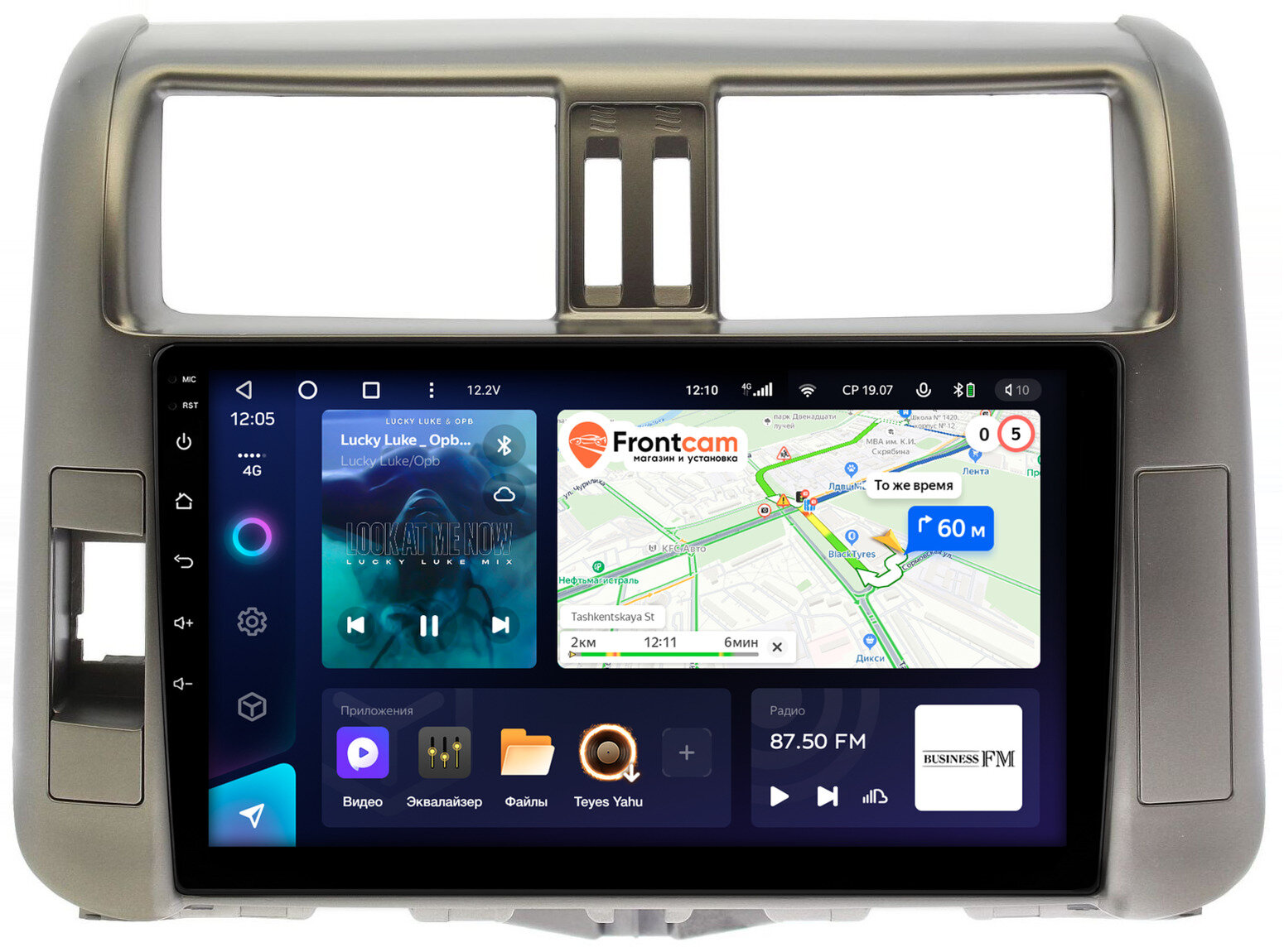 Штатная магнитола Teyes CC3L 4/32 9" RM-9006 Toyota Land Cruiser Prado 150 2009-2013 (авто без усилителя) Android 10 (4G-SIM, DSP, IPS)