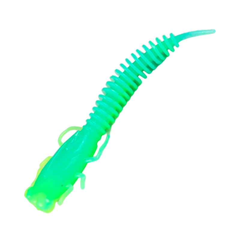 Приманка силиконовая рыболовная BEARKING Larva, цв. F - в упаковке 10 шт, размер 2" (5.08 см)