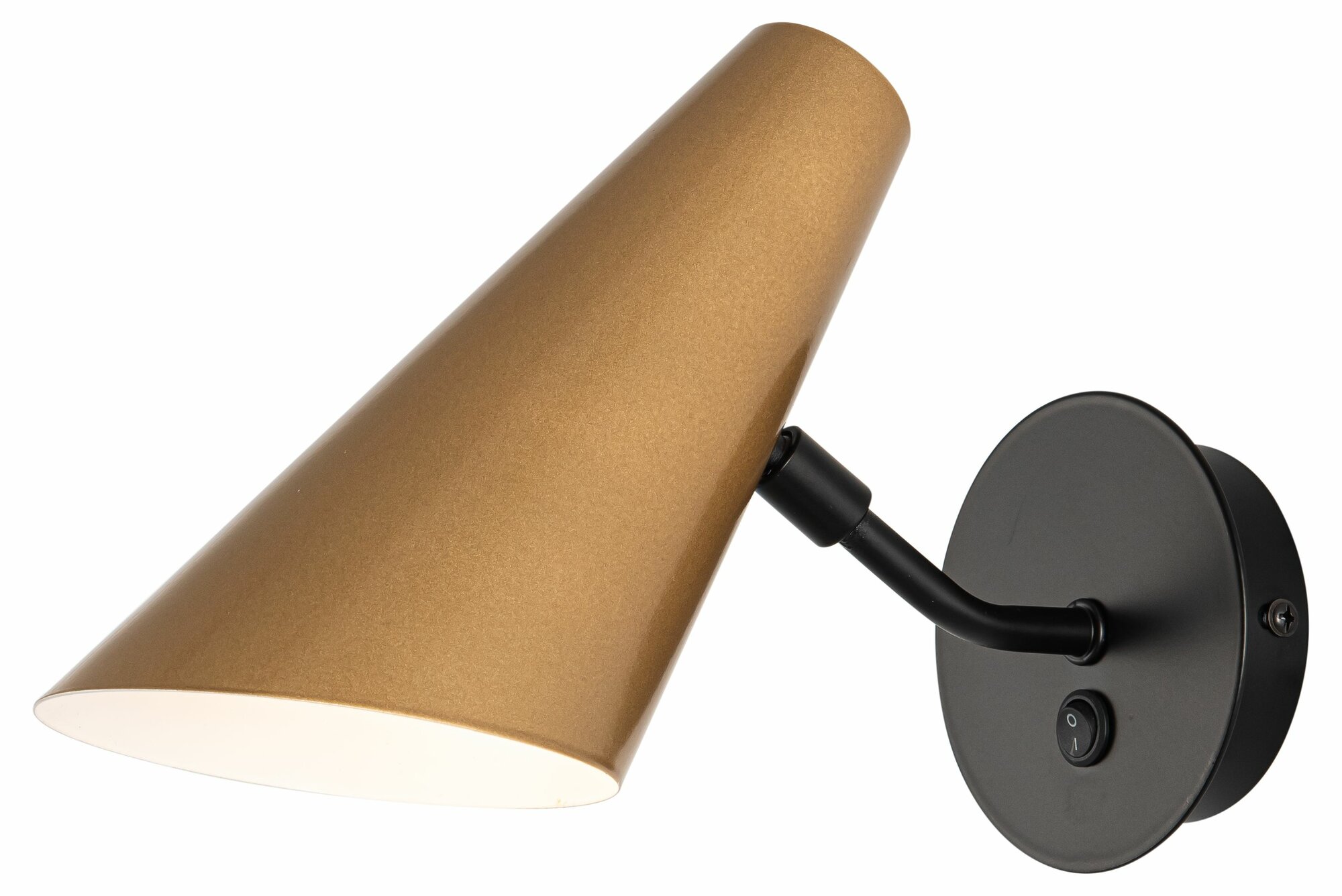 Бра с выключателем De Fran B-1112 Е27 220В 1*60Вт, черный и шампань