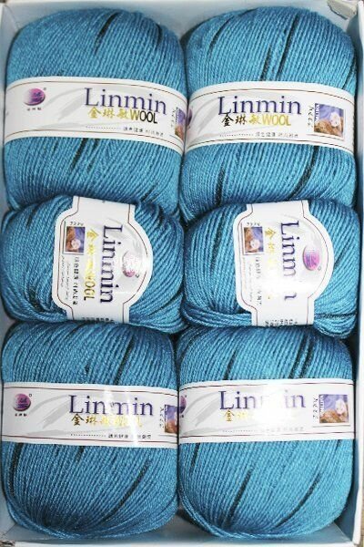 Пряжа Linmin Norka 6 мотков (4 х 100 гр; 2 х 50 гр) 4628