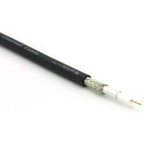 Кабель коаксиальный в нарезку Canare L-3CFB BLK, 1 м