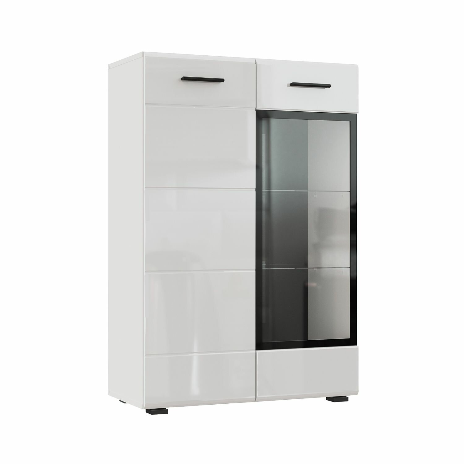 Комод GLOSS КМВ-80 Белый глянец