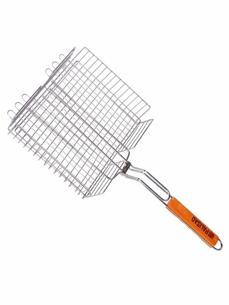 Решетка-гриль Palisad 69554, объемная, хром, 260х320х65 мм