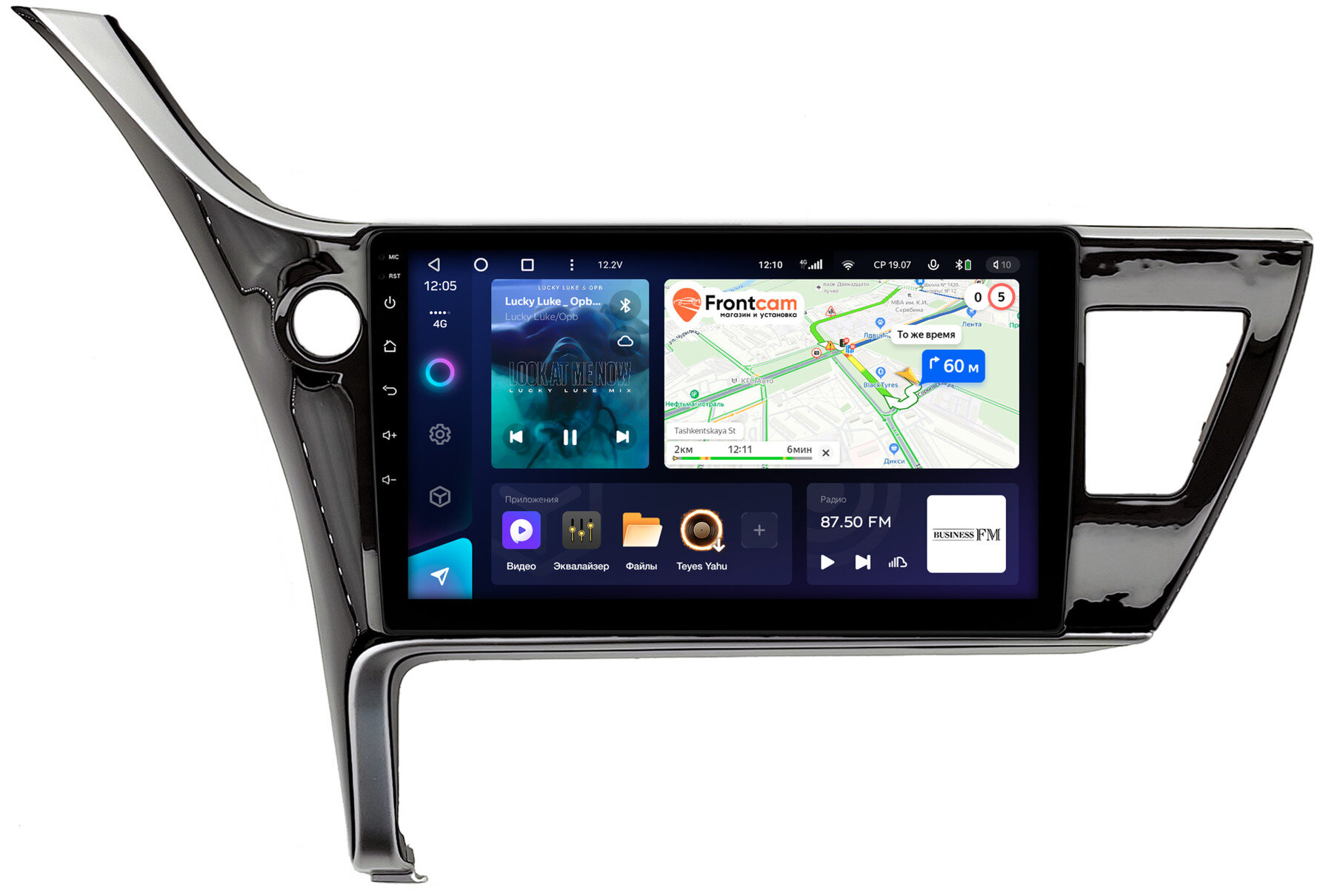 Штатная магнитола Teyes CC3 4/64 10" RM-10-1266 Toyota Corolla (E160/E170/E180) 2015-2024 (гибрид, левый руль или китайский рынок) (тип 2, авто с каме