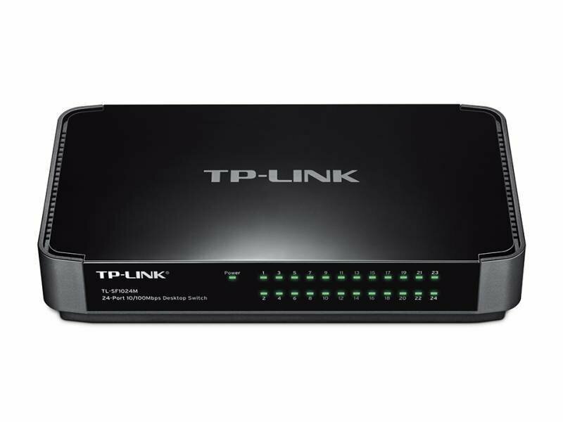Коммутатор TP-LINK 24 порта 100 Мбит/с, неуправляемый, уровень L2 (TL-SF1024M)