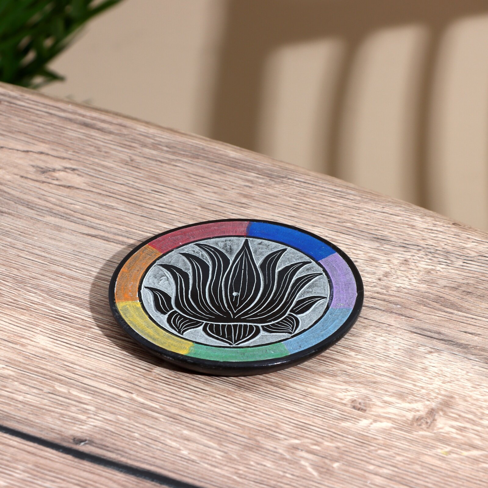 Подставка под благовония «Лотос», 10 см, камень