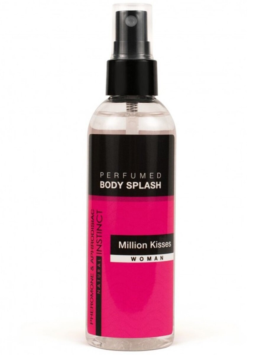 Женский спрей для тела с феромонами и афродизиаками Million Kisses, 100мл