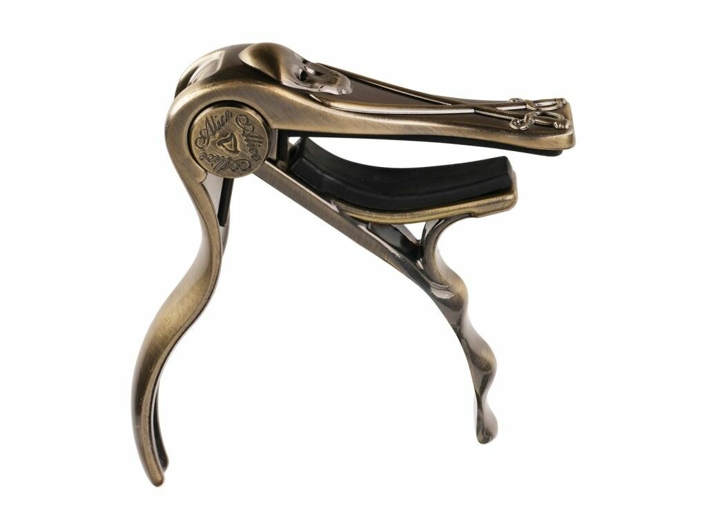 Alice A007H/BR- каподастр для акустической гитары, череп