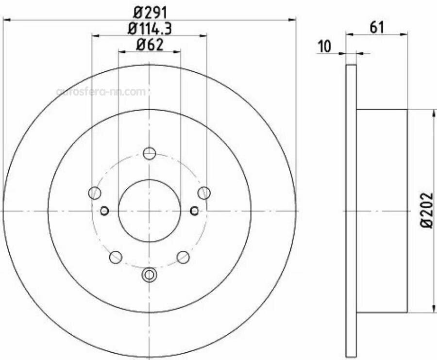 TEXTAR 92179803 92179803 диск тормозной задний!\ Lexus IS 2.5/2.2D 10.05>