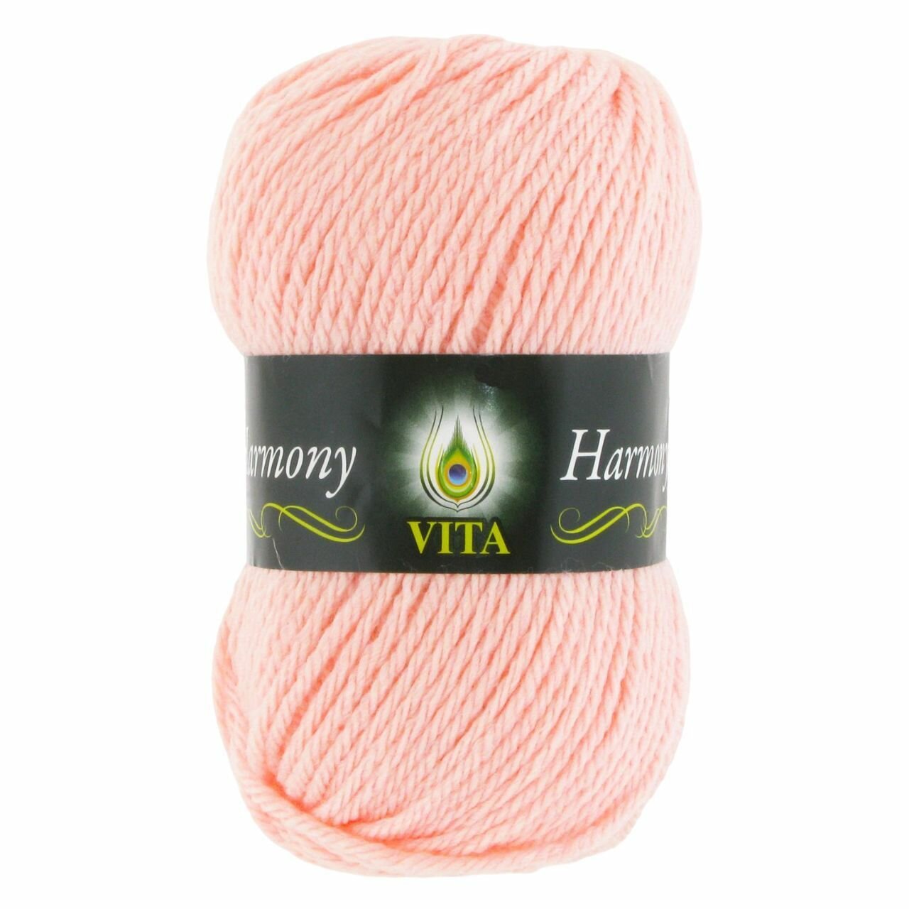 Пряжа HARMONY (VITA), нежно-розовый - 6328, 45% шерсть, 55% акрил, 1 моток, 100 г, 110 м.