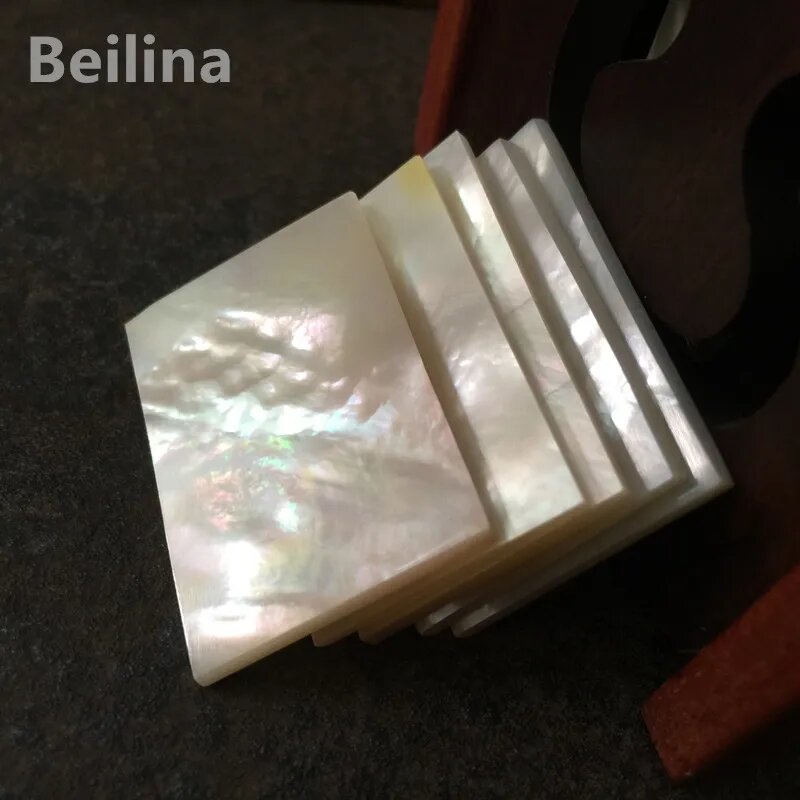 Натуральный белый перламутровая ракушка Beilina для инкрустации 5 шт.