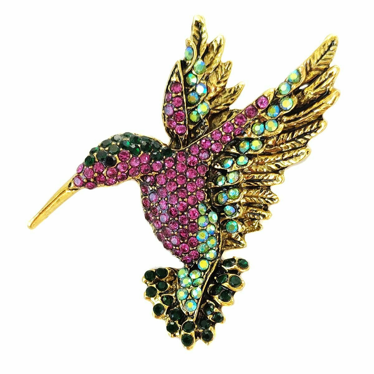 Брошь, стразы