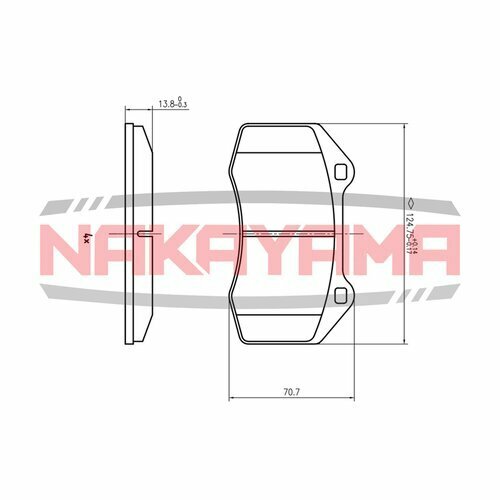 Колодки тормозные дисковые перед. HYUNDAI SOLARIS ALL 11- Nakayama HP8643NY