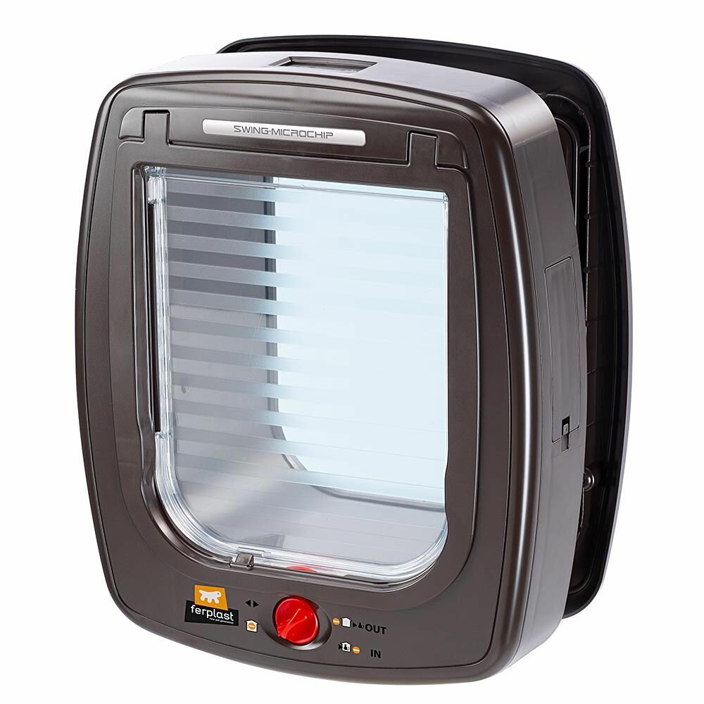 Дверца для животных Ferplast SWING MICROCHIP LARGE коричневая (с определителем микрочипа)