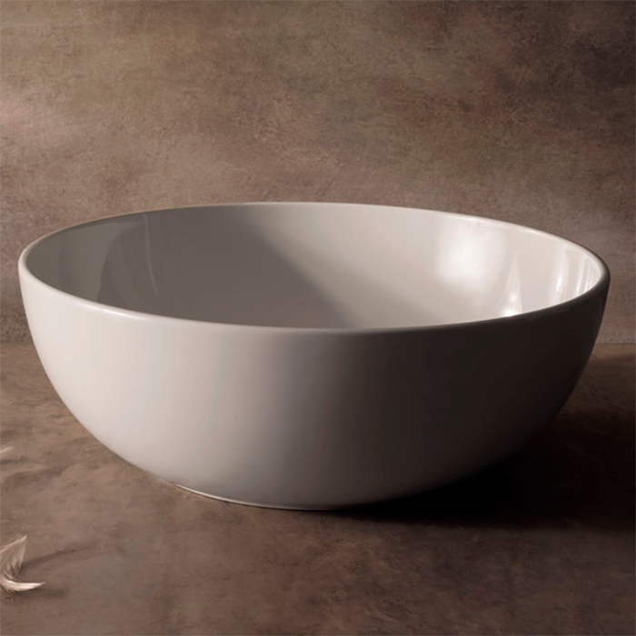 Раковина Globo T-Edge B6T45BI накладная, Ø45 см, белая