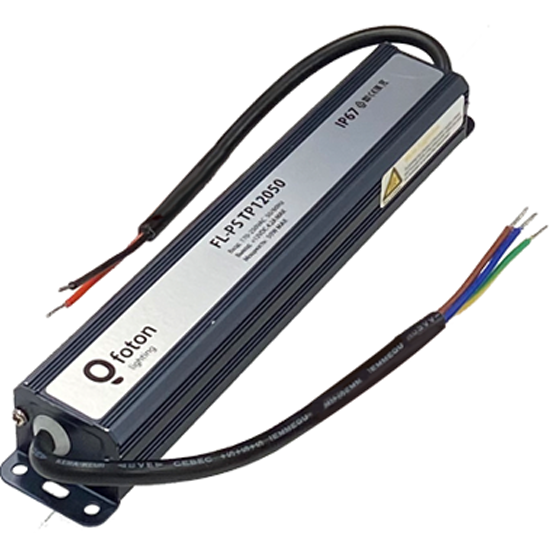 Блок питания Foton Lighting FOTON FL-PS TP12050 Pout= 50Вт, Uout=12В, Uin=175-240В, IP67, 200x35x25mm, 260г