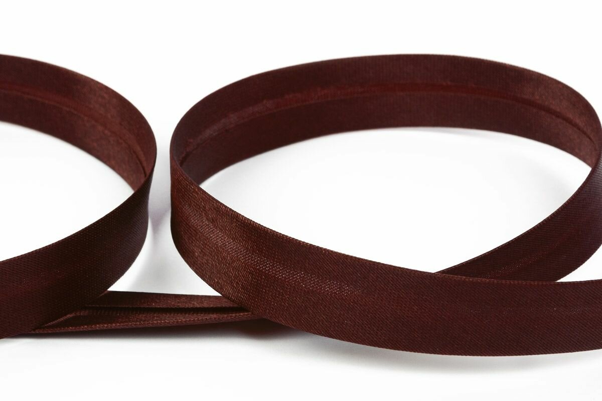 Косая бейка "Gamma" GK-15P 14 - 15 мм 132 м 1 м №078 коричневый