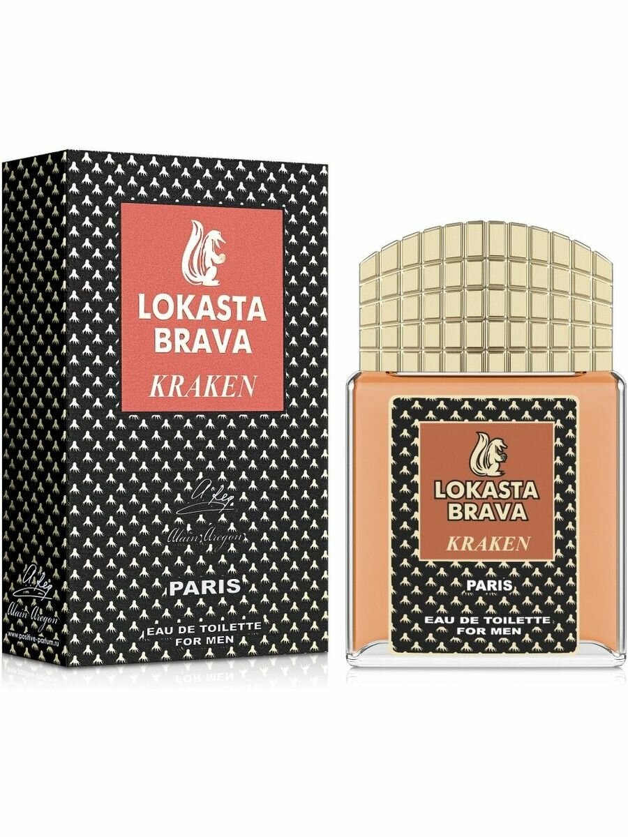 Туалетная вода Alain Aregon "Lokasta Brava Kraken", спрей, 100 мл