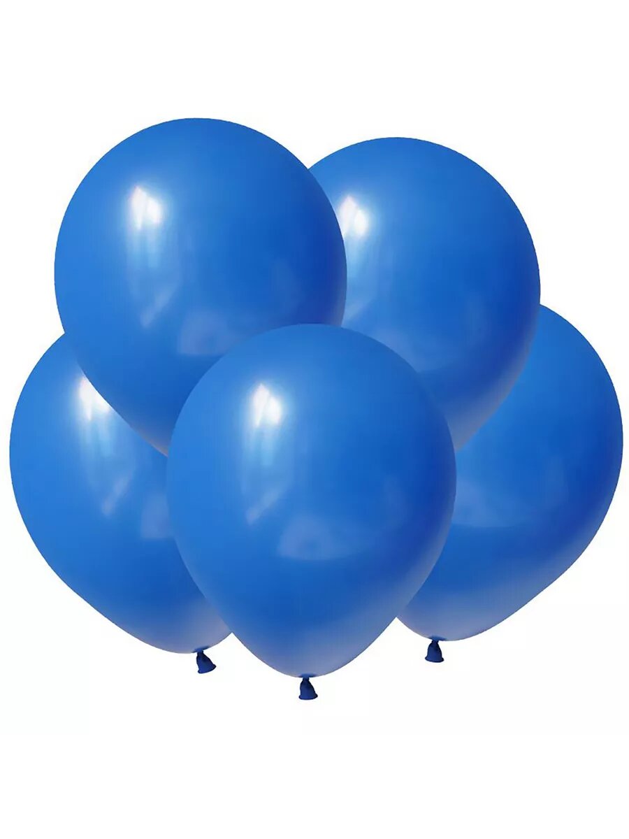Синий, Пастель / Blue, латексный шар (18"/46 см ) 25 шт. / Веселый праздник